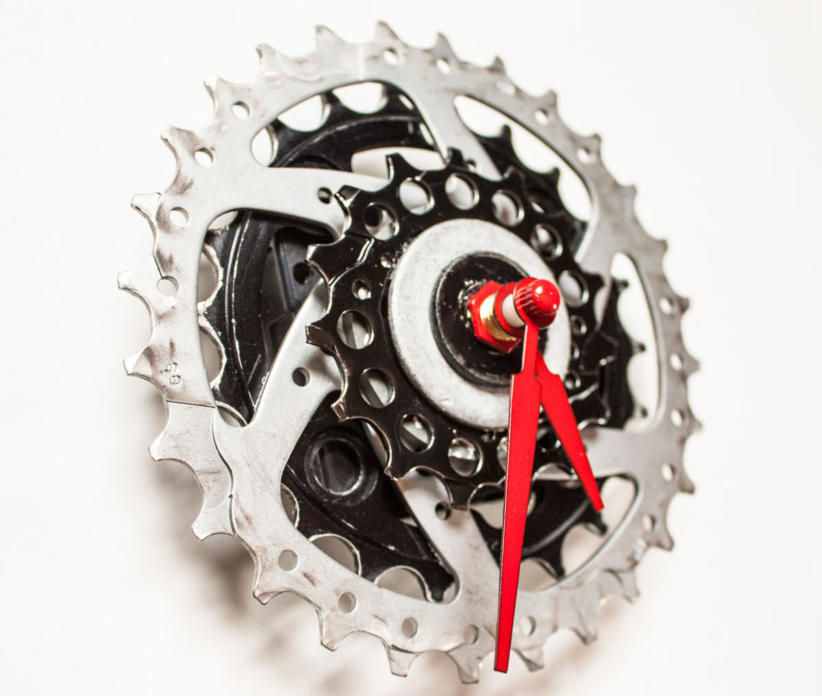 Black and Silver Bike Sprocket Clock - Kristin Boer